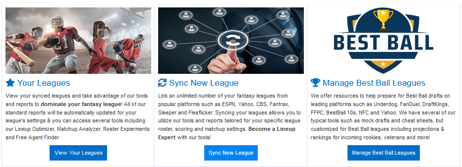 Fantasy Football Team Sync In-Season Tools: Lineup Optimizer, Projections, Trade Analyzer ...