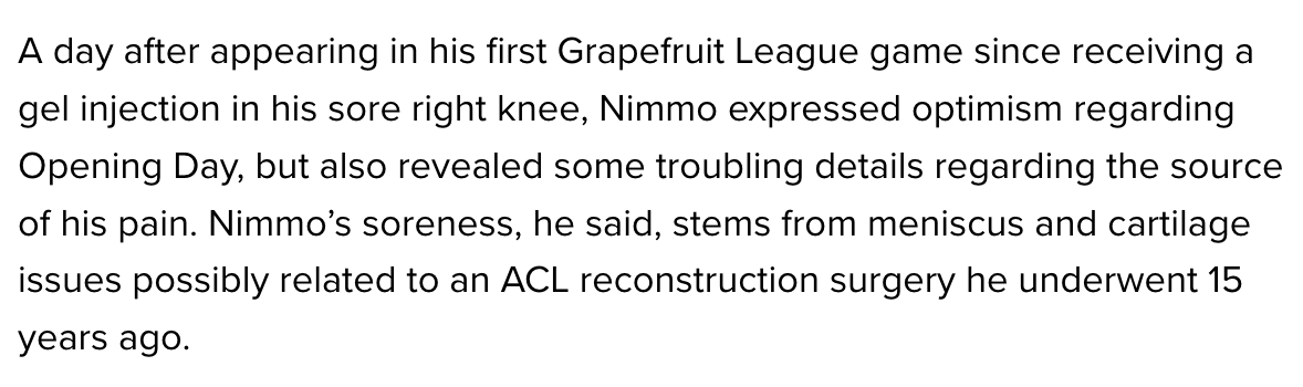 Fantasy Baseball Injury Report - Spring Training Updates for Ronald ...